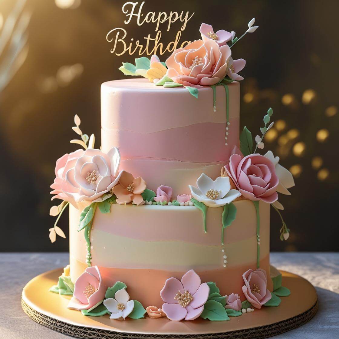 10 Stunning 2-Tier Cake Designs for Birthdays Celebration