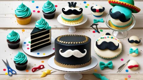 Top 10 Mustache Theme Cake Design Ideas