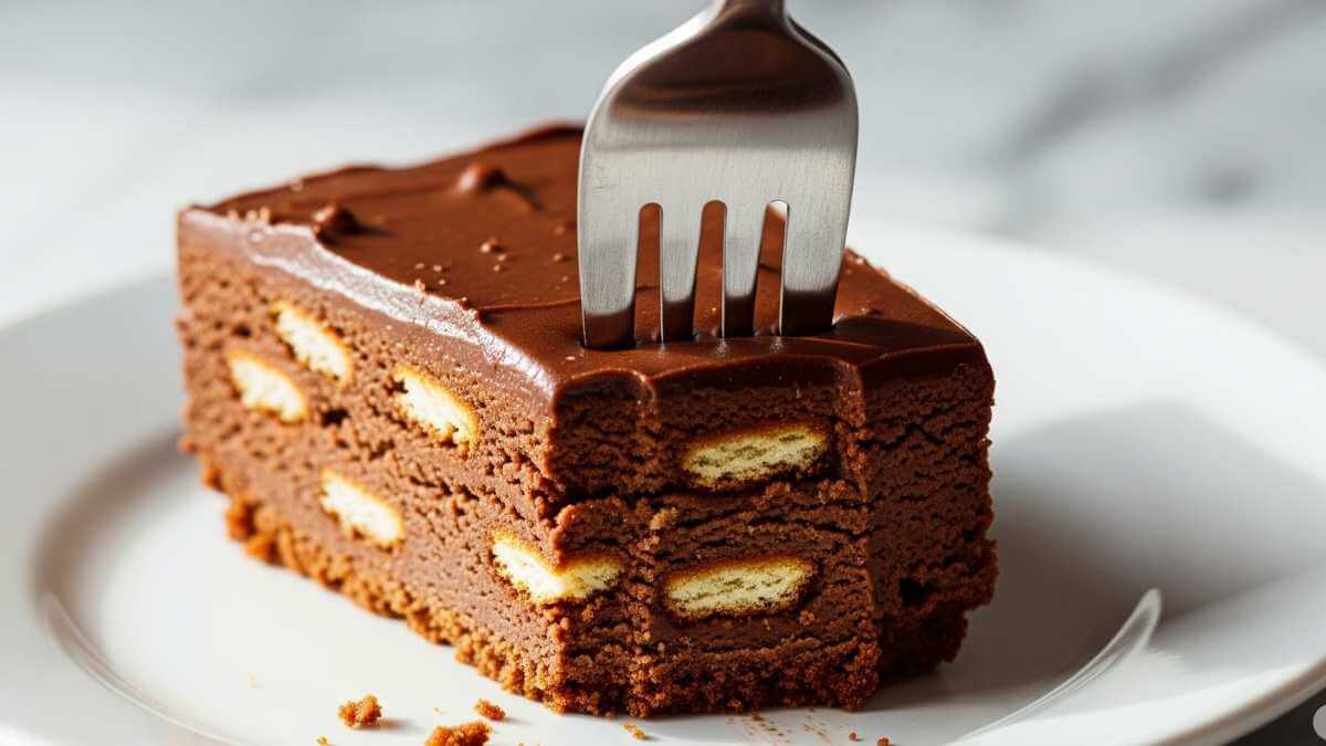 The Easiest Chocolate Biscuit Cake Recipe (No Egg, No Bake!)