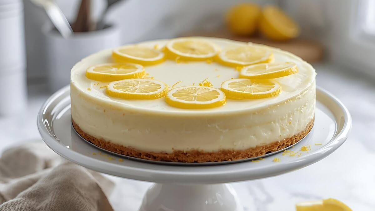 Homemade Lemon Cheese cake Recipe (Simple & Perfect)