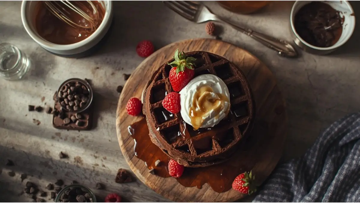 Chocolate Waffle Recipe (New Weekend Favorite Dessert)