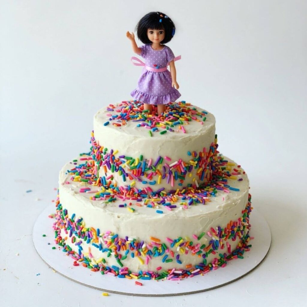 10 Two-Tier Doll Cake Designs Ideas That Look Hard (But Are Actually ...