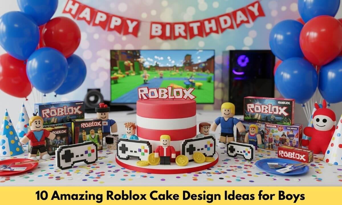 10 Amazing Roblox Cake Design Ideas for Boys Birthday Party